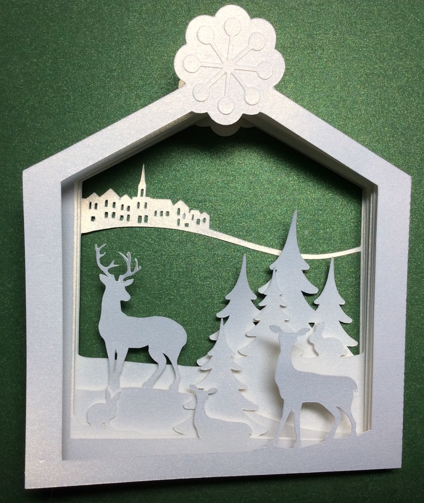 Papercrafts and other fun things: Snowy Winter Scene Card