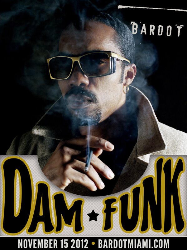 Events and Fun in South Beach, Miami: Dam-Funk at Bardot- November 15