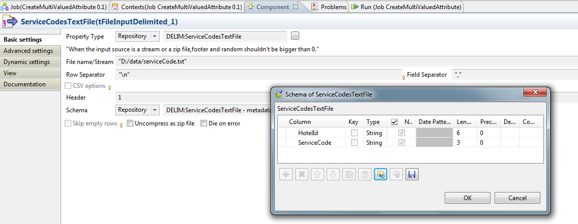Bekwam Blog: Creating a Multi Valued Attribute in Talend Open Studio