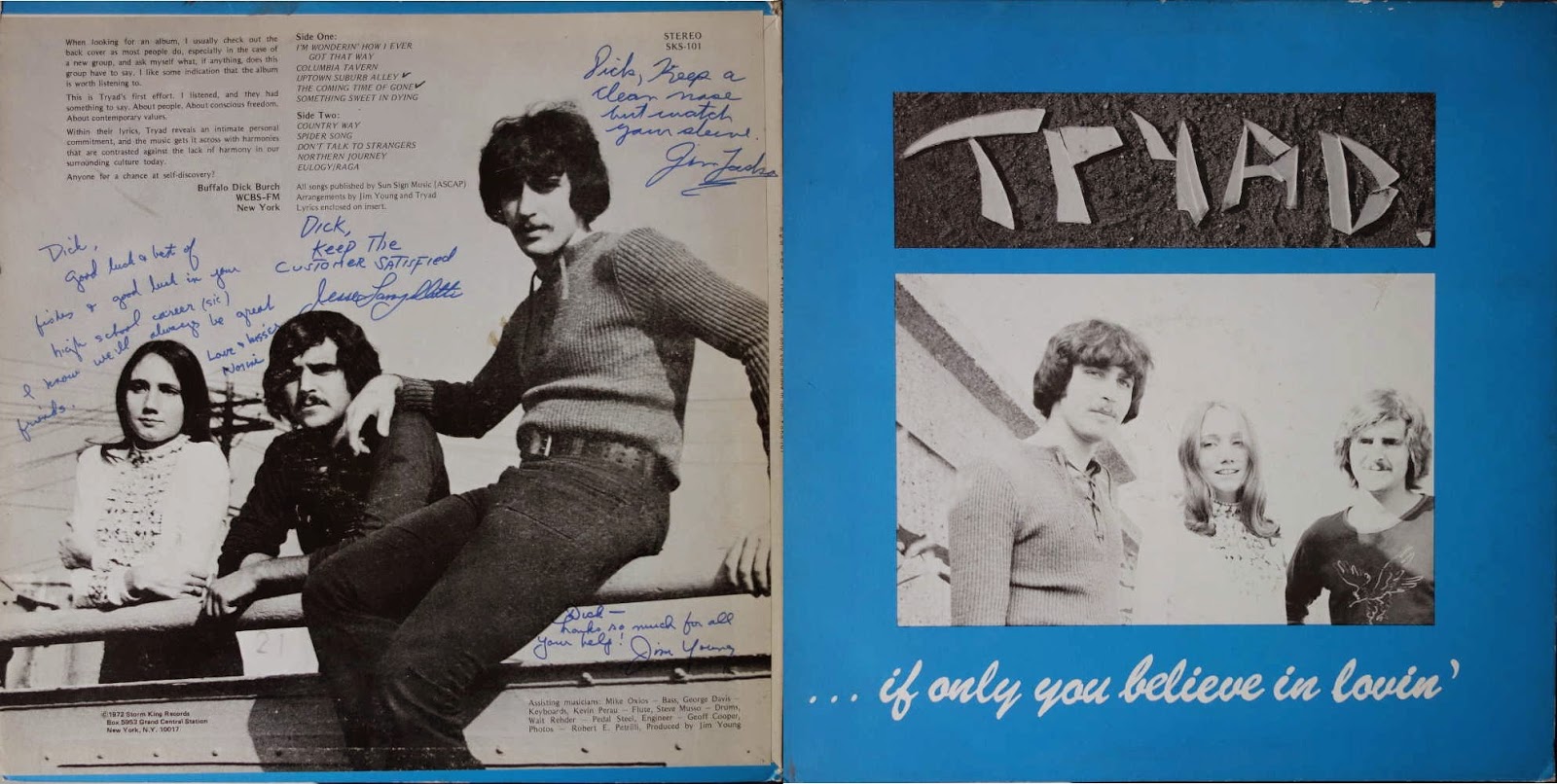 THE PRIMITIVE RHYTHMS OF: TRYAD - If Only You Believe In Lovin' [USA ...