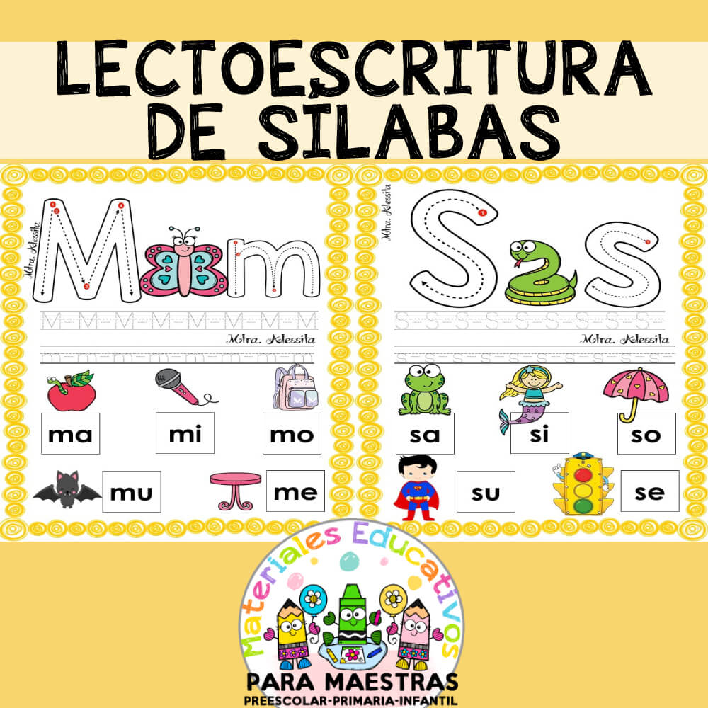 Lectoescritura para Trabajar las Sílabas | Materiales Educativos para Maestras