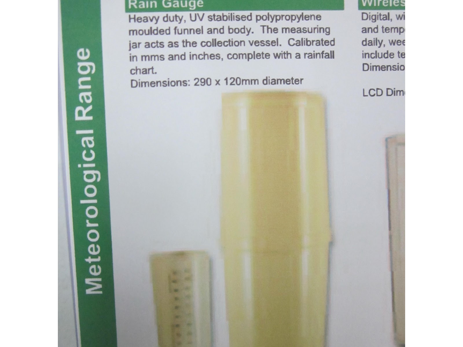 กระบอกวัดปริมาณน้ำฝน, Rain Gauge, Udometer