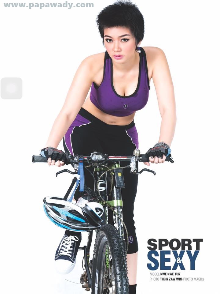 Nwe Nwe Htun - Let's Go For Cycling Photoshoot
