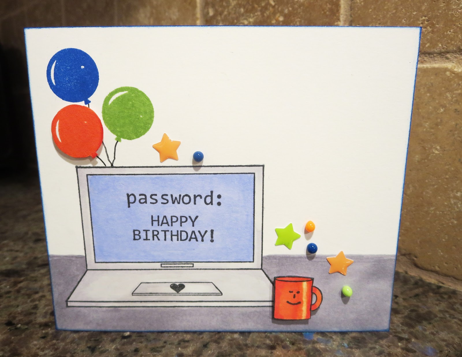 Karen's Krafty Musings: Techie Birthday for Son-In-Law (and more family ...