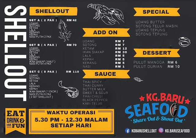 norzaimeemastura.blogspot.com: JOM MAKAN SHELL OUT KAMPUNG BARU TAHUN 2020