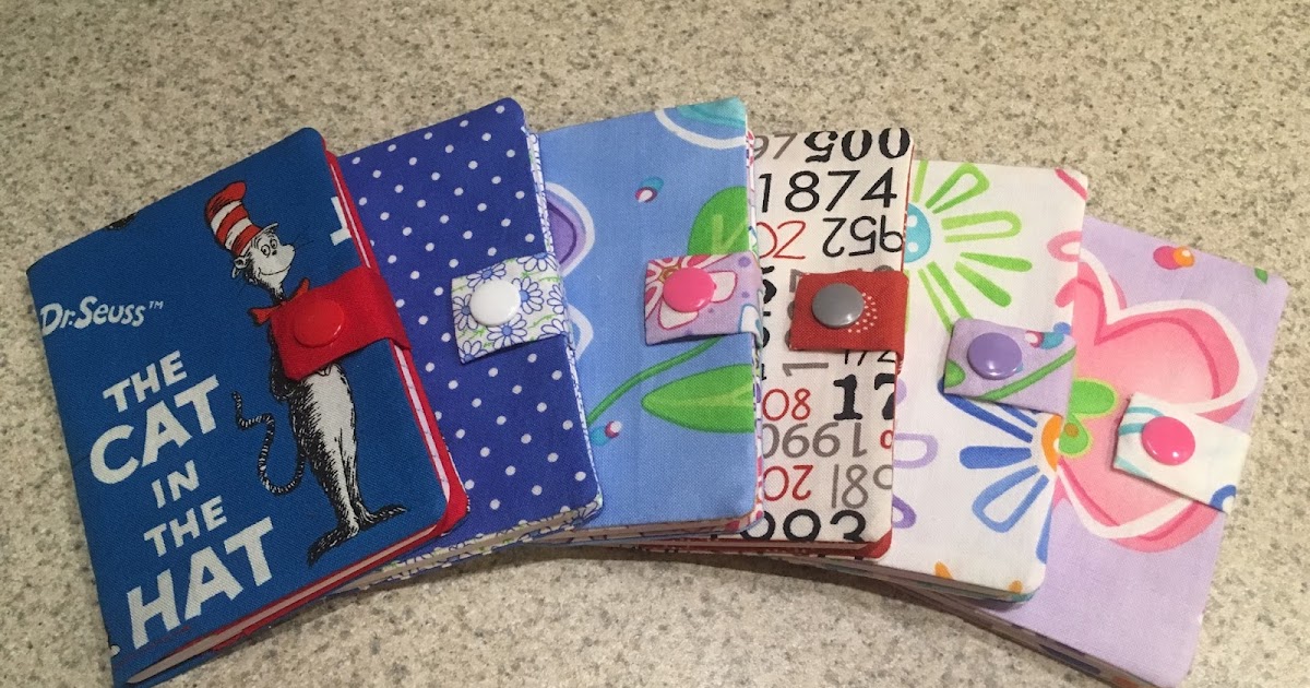 Fabric-covered mini composition books tutorial