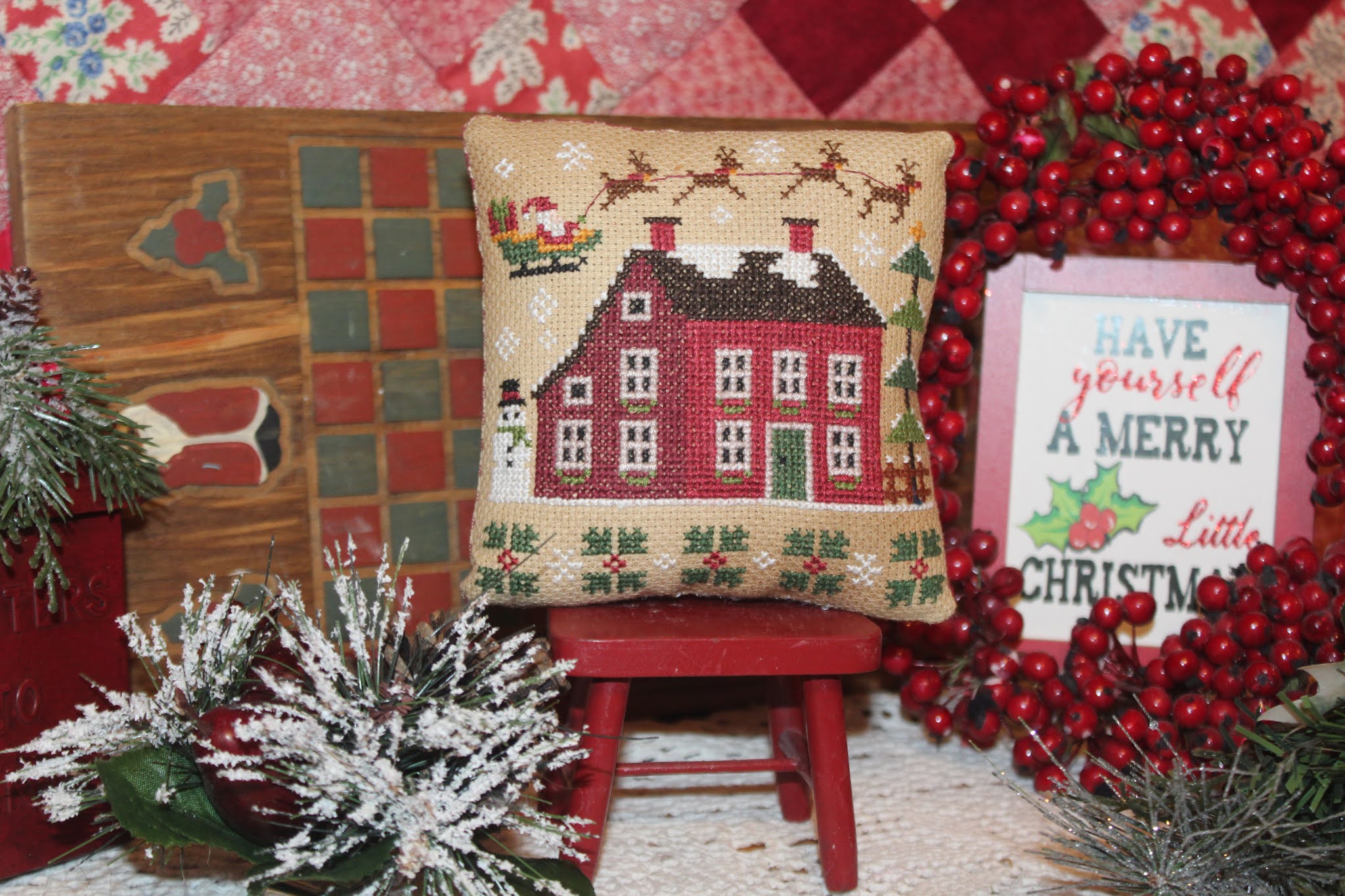 Pinker n Punkin Quilting & Stitching: Christmas Eve Saltbox - A ...