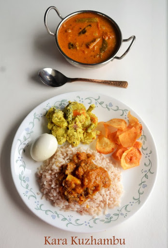 Kara Kuzhambu Recipe | Kara Kuzhambu with Brinjal & Drumstick | Gravy ...