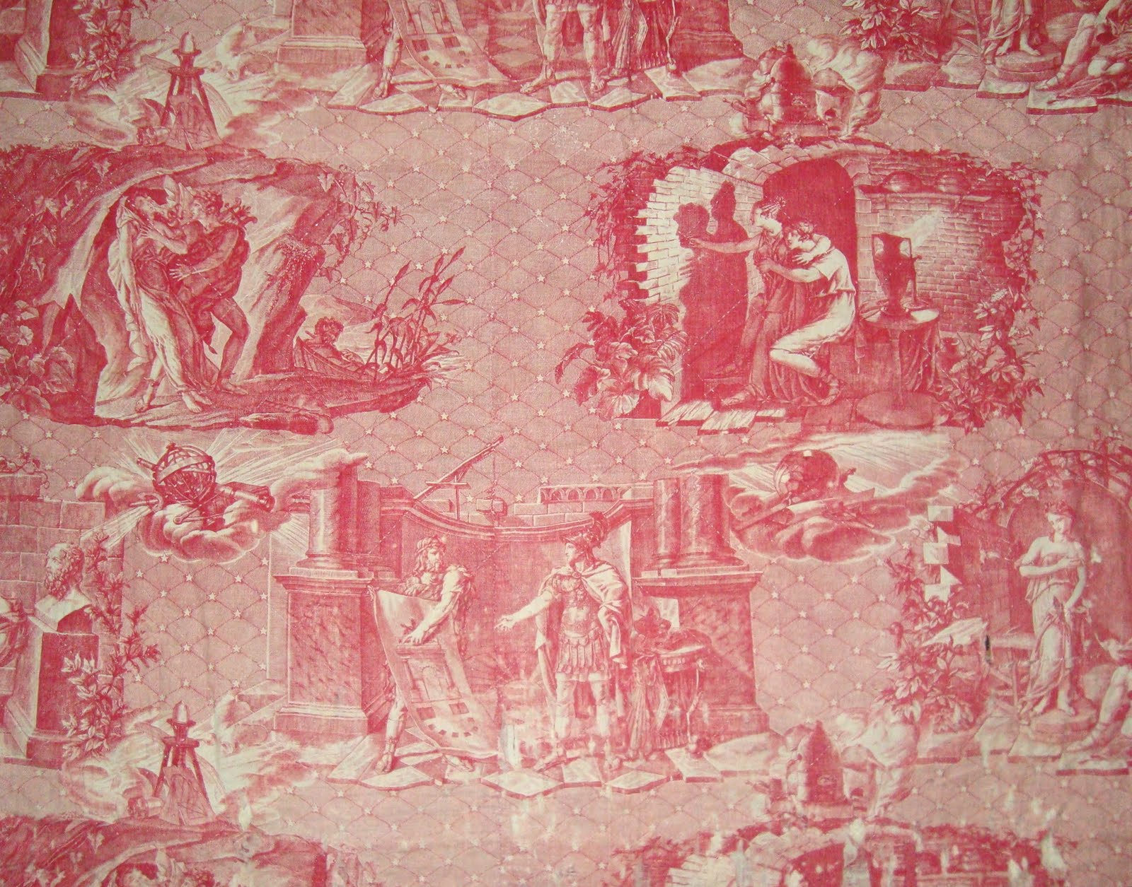 Morgaine Le Fay antique Textiles and More: Neoclassical Toile de Jouy ...