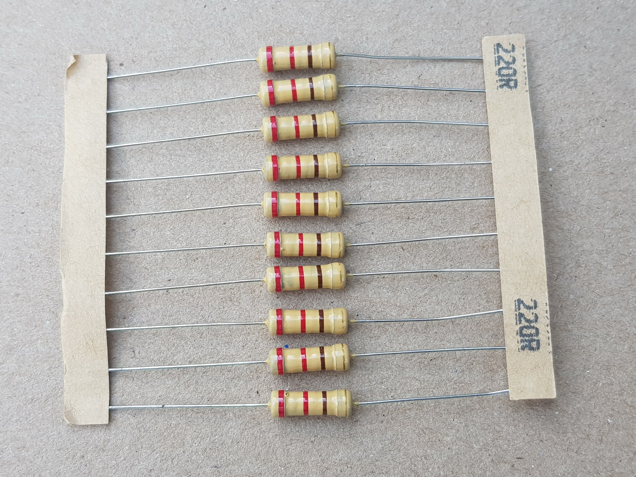220 Resistor Color Code