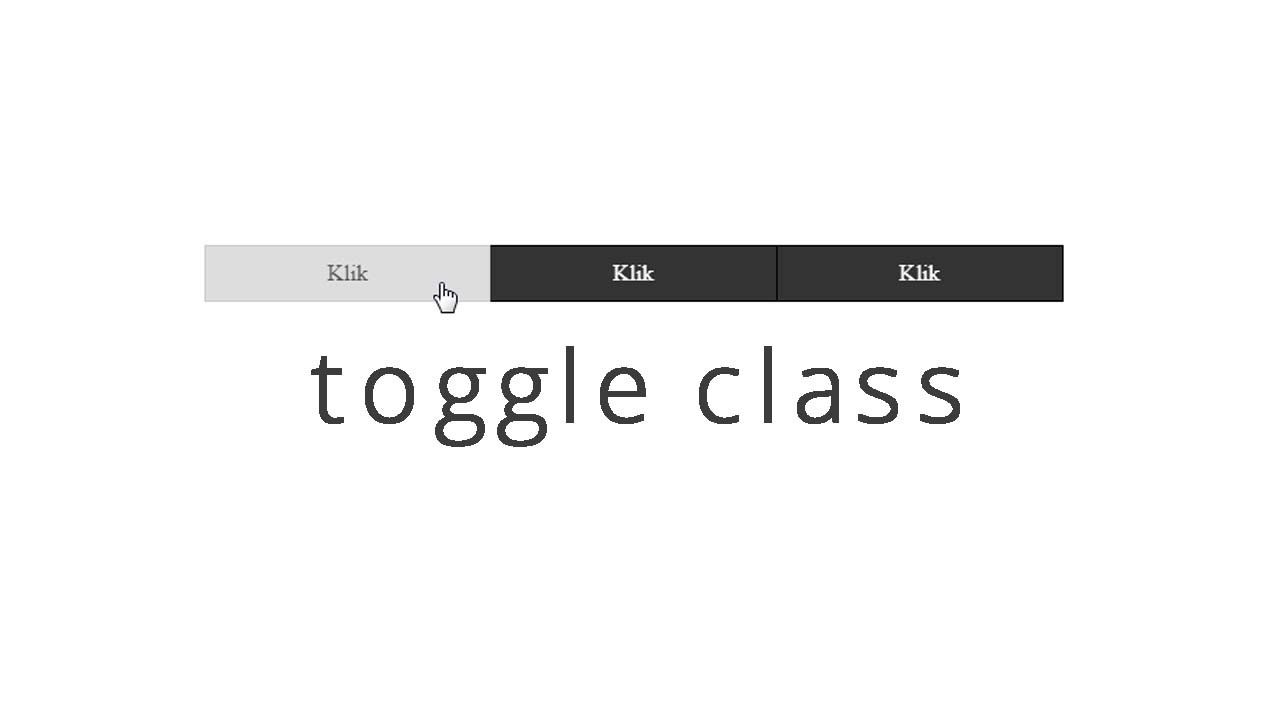 Toggle Class Dengan Javascript Toggle Class Dengan Javascript