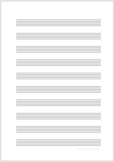 (PDF) Unduhan Kertas Musik Garis Bantu Paranada Not Balok (Gratis Tanpa ...