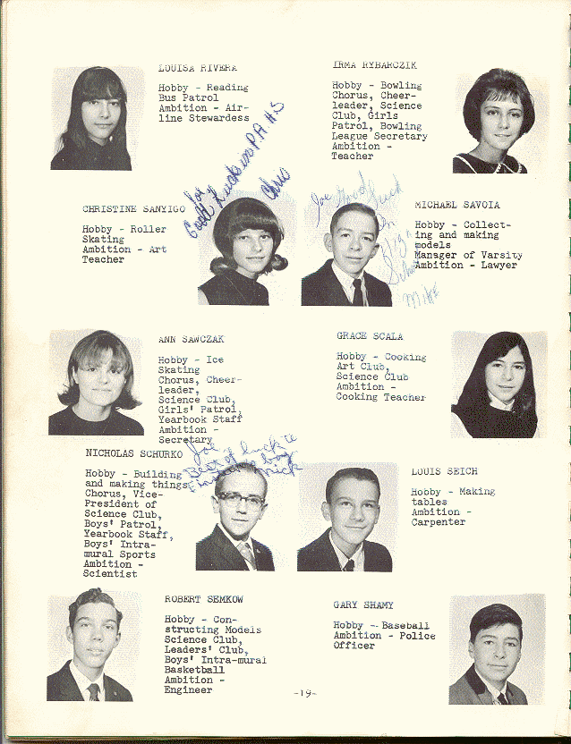 Historic Perth Amboy Virtual Museum: Shull School Yearbook 1966 - Part 3