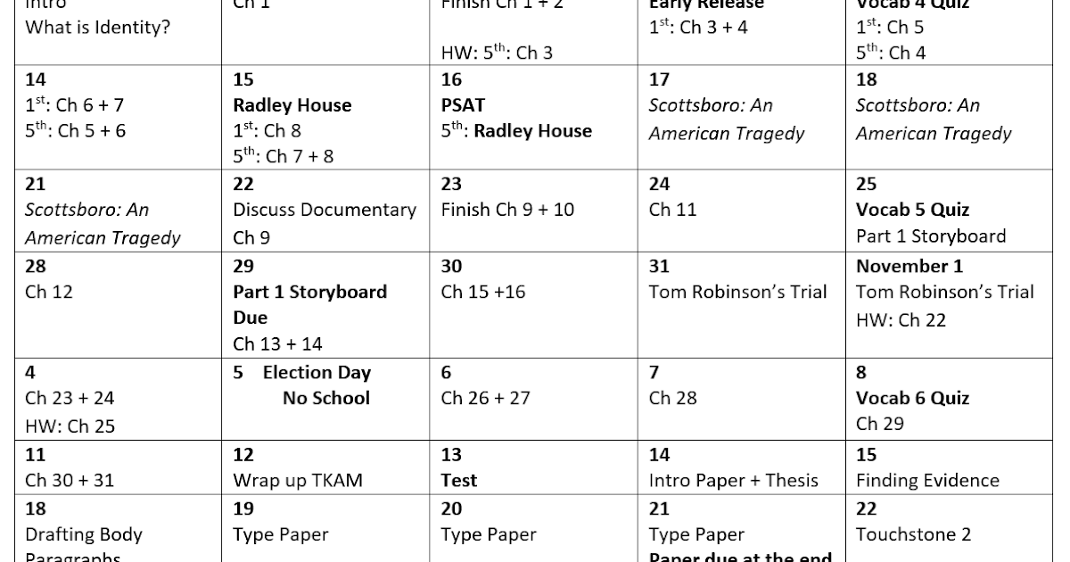 Ms. Egbert's Class Blog: October 22-25: 9th Grade Lit and Comp