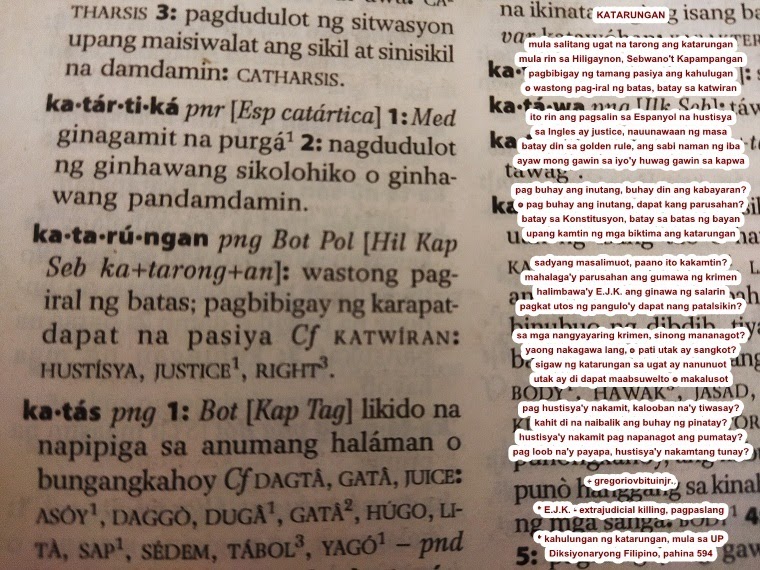 Panitikang Maralita: Katarungan