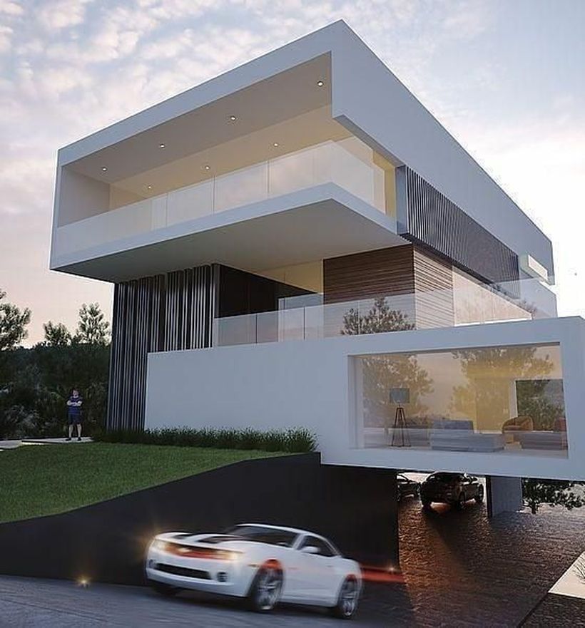 OAD Internacional: Las Modernas Casas Con Parqueo Subterráneo - 19 Diseños