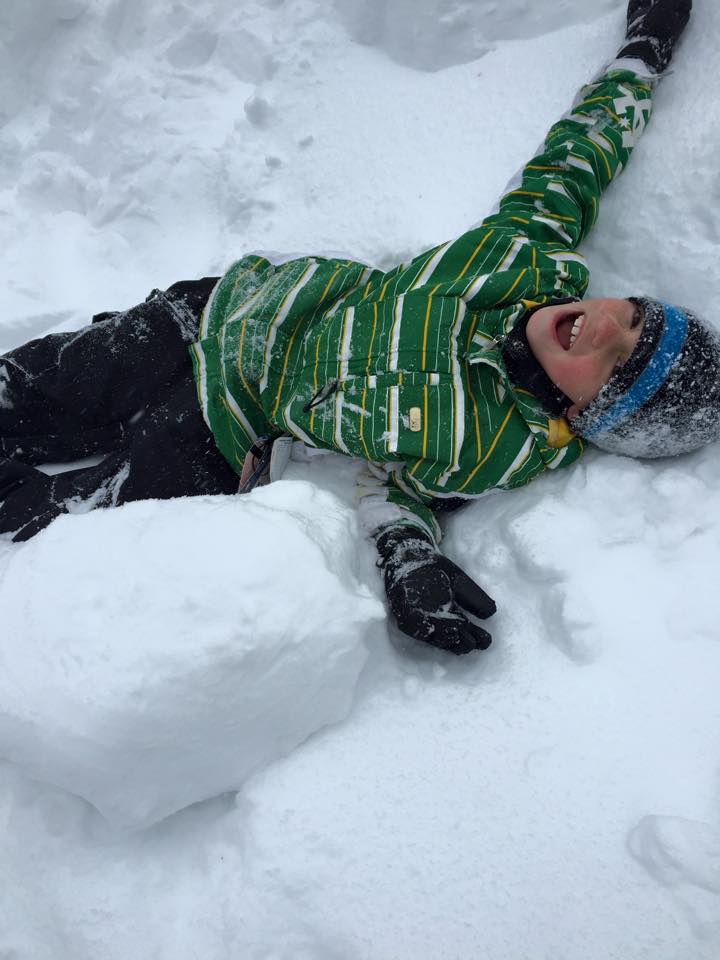 Snow many Snow Angels are possible just flap your wings: