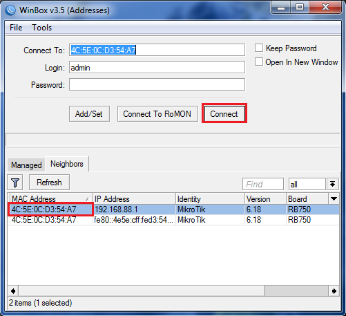Lab 40 Akses Mikrotik dengan Winbox