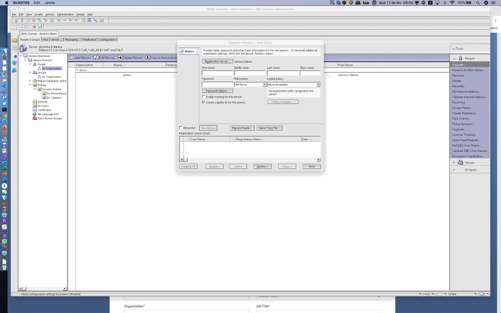 Running Domino Administrator and Domino Designer on a MAC