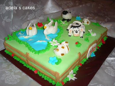 Adela Zilahi: Tort ferma cu animale