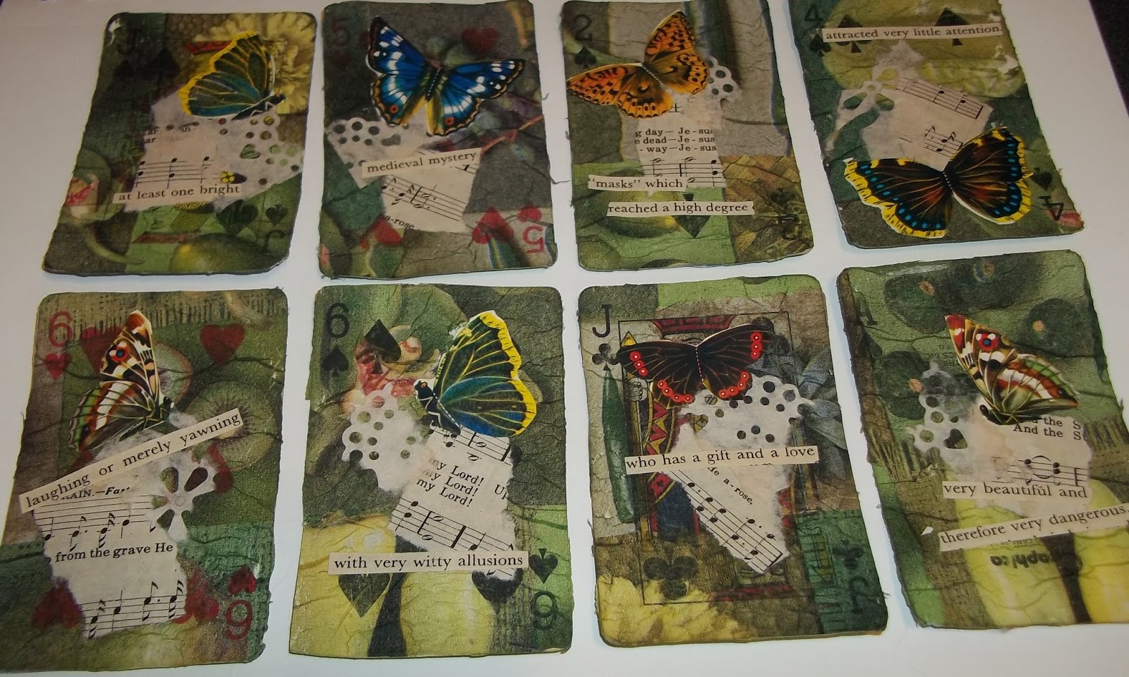 Altered Playing Card Collages
