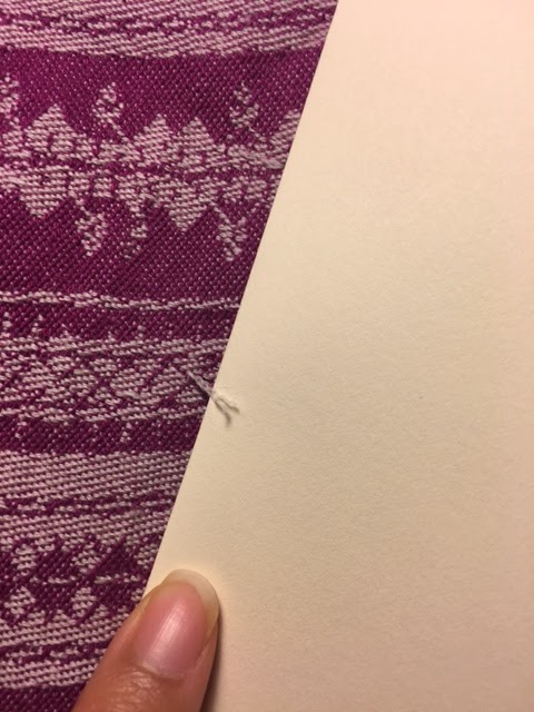 How to fix a Broken Thread in your woven wrap.