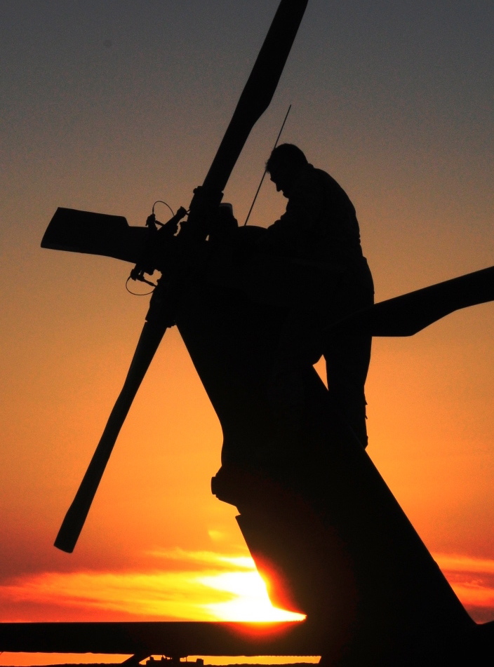 Veteran AF: Blackhawk Helicopter at Sunset, Ali Air Base, Iraq ...