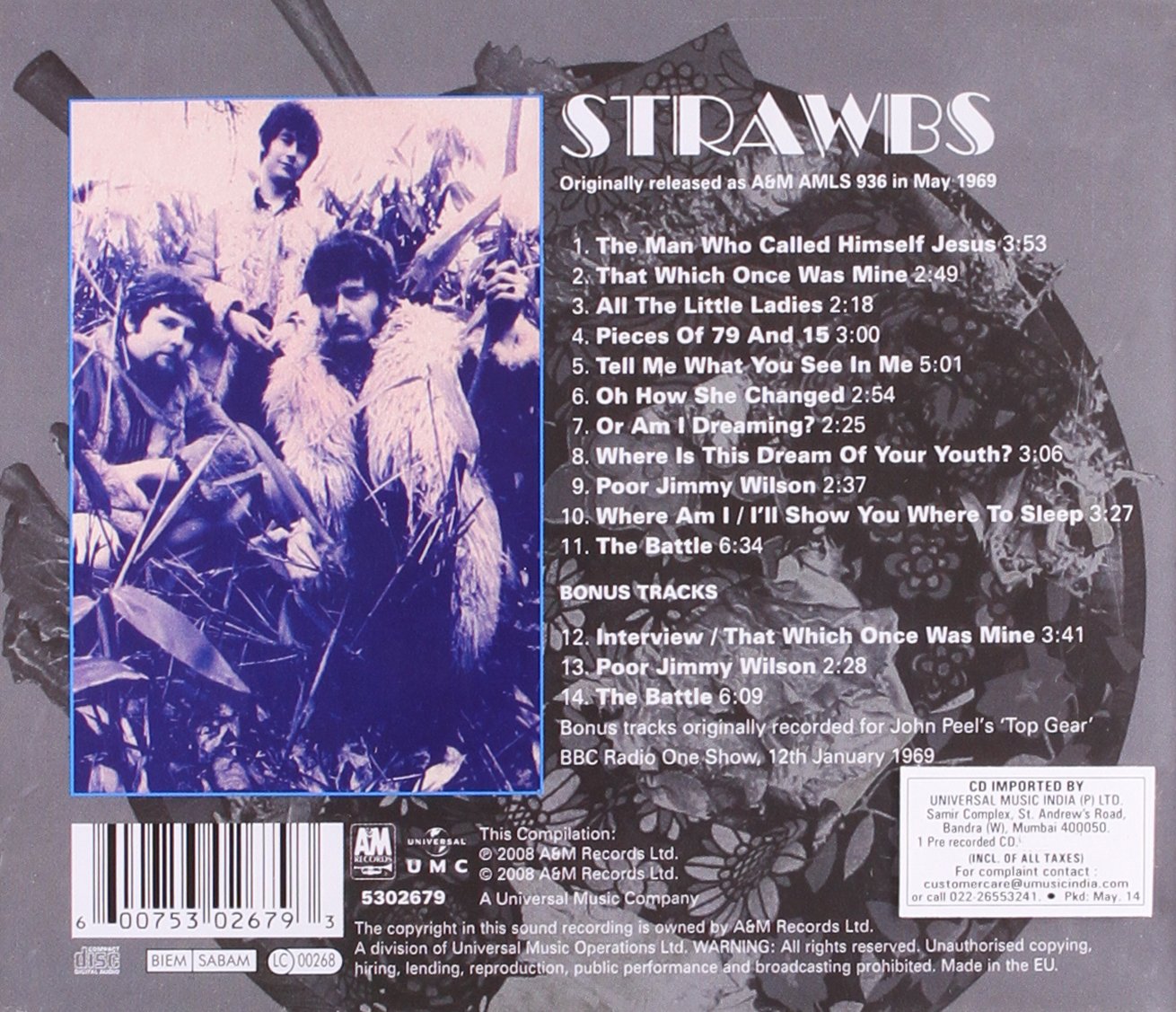 Classic Rock Covers Database: Strawbs - Strawbs (1969)