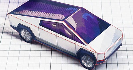 Tesla Cybertruck Papercraft | Paperized Crafts