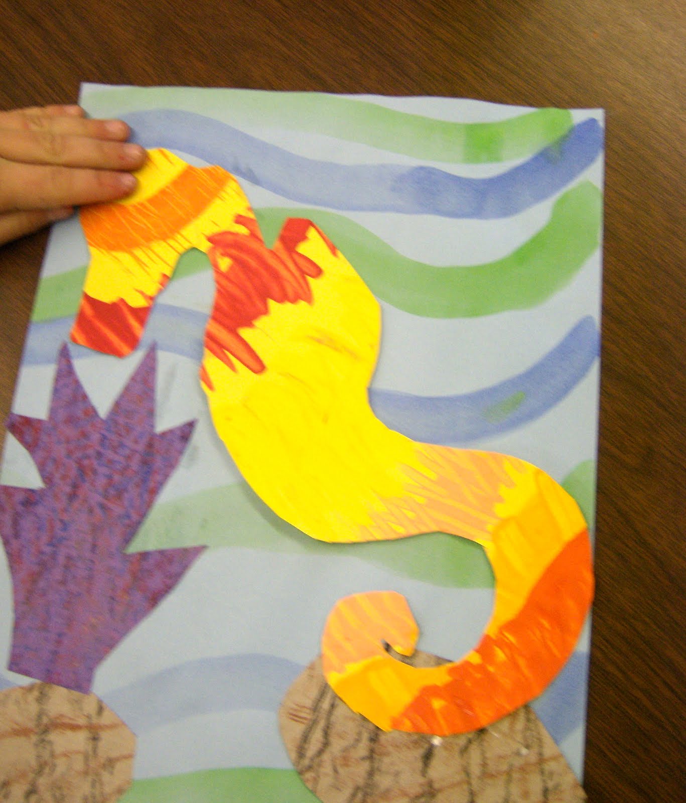 Zilker Elementary Art Class: 1st Grade Eric Carle Collages
