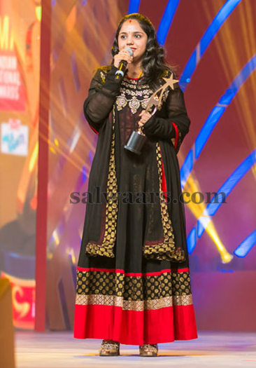 Singer Saindhavi Black Salwar Kameez - Indian Dresses