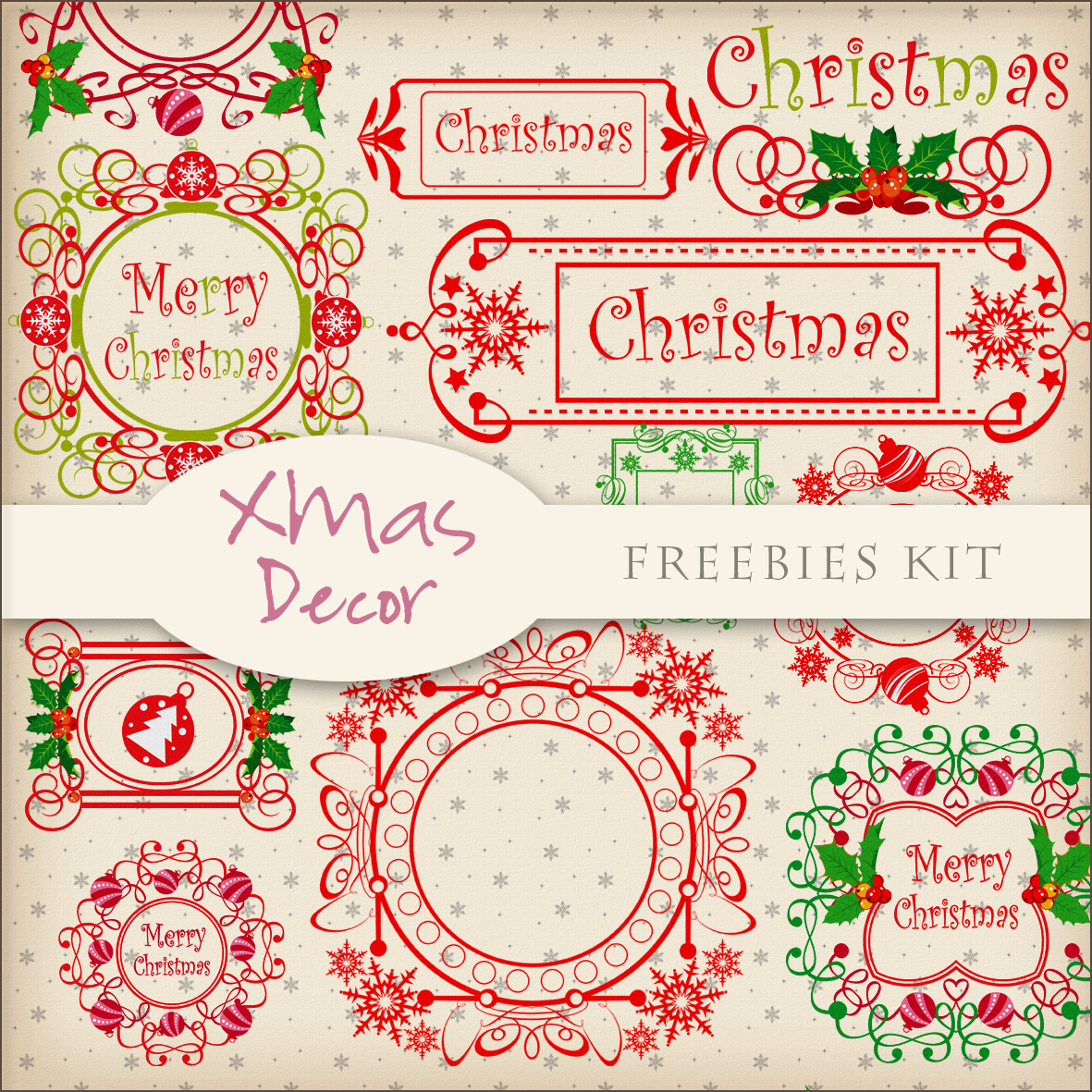 Scrap. DOT: Freebies XMas Frames Kit