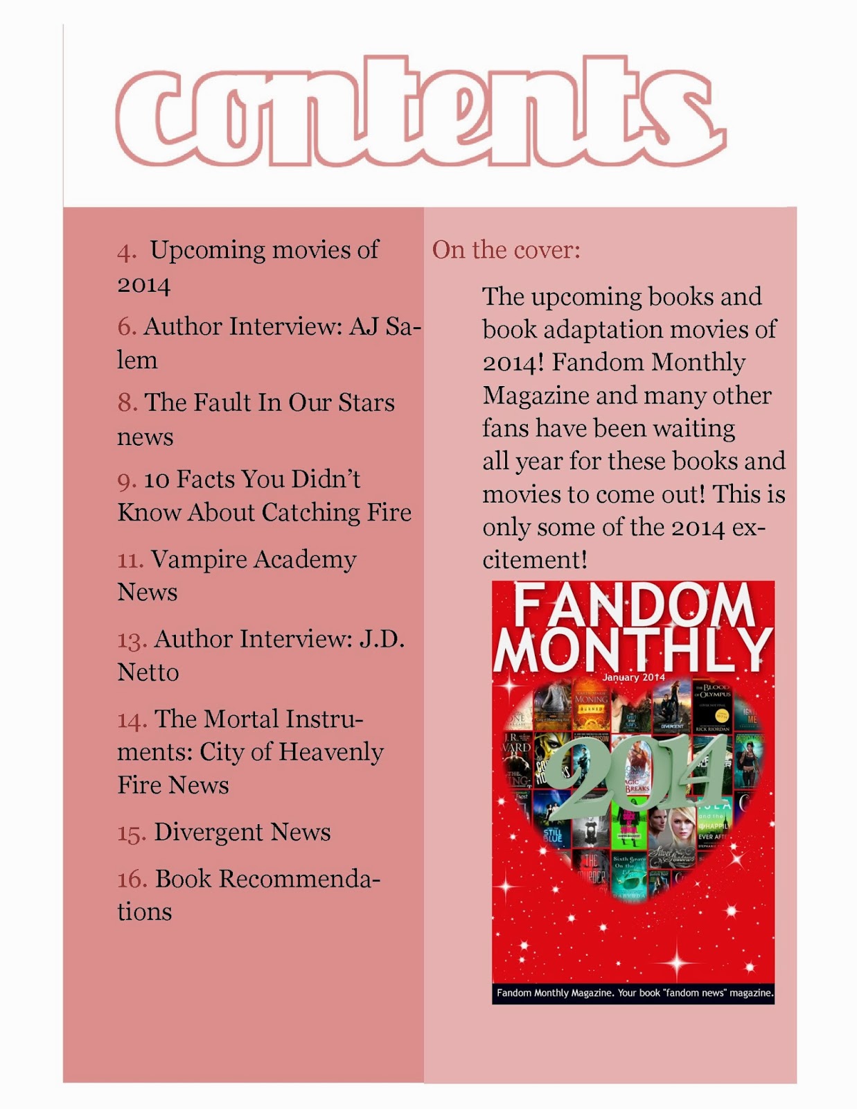Fandom Monthly Magazine: January 2014 (Issue 5)