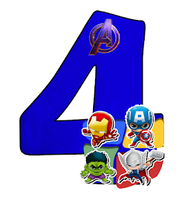 Kits imprimibles gratis : Abecedario y números Avengers