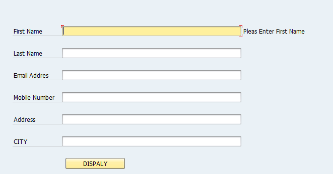 Display text in dynamic in module pool Programming