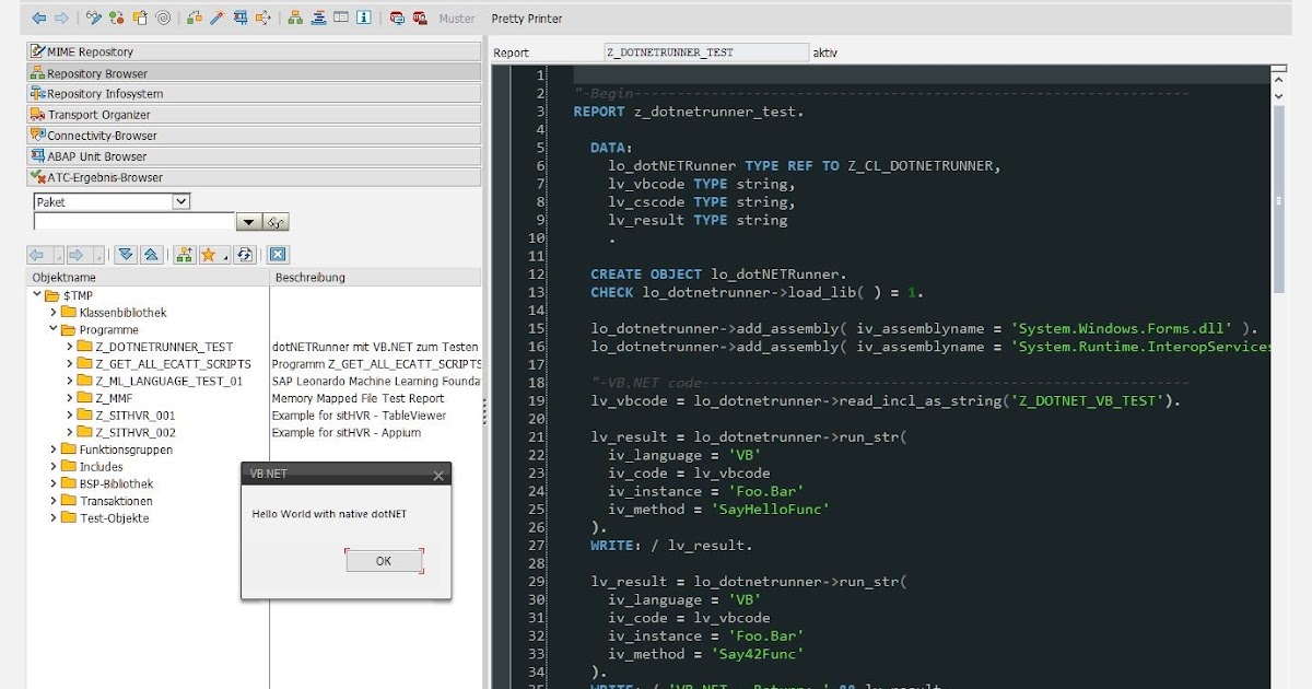 SAP ABAP Central: Tip: How To Execute C# or VB.NET Seamlessly in ABAP