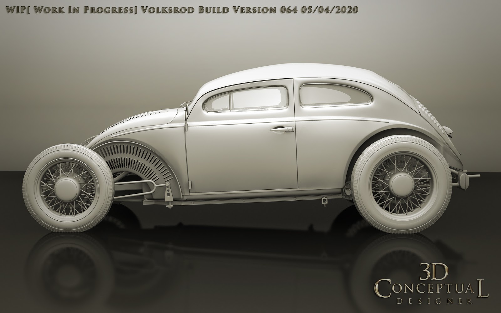 3DconceptualdesignerBlog: Personal Project: Volksrod- Vintage VW Bug ...