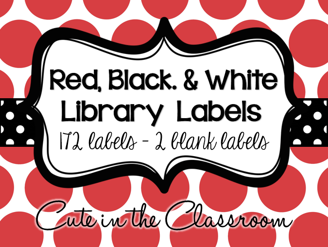 Cute in the Classroom: Love Your Library - Part Three - Organization