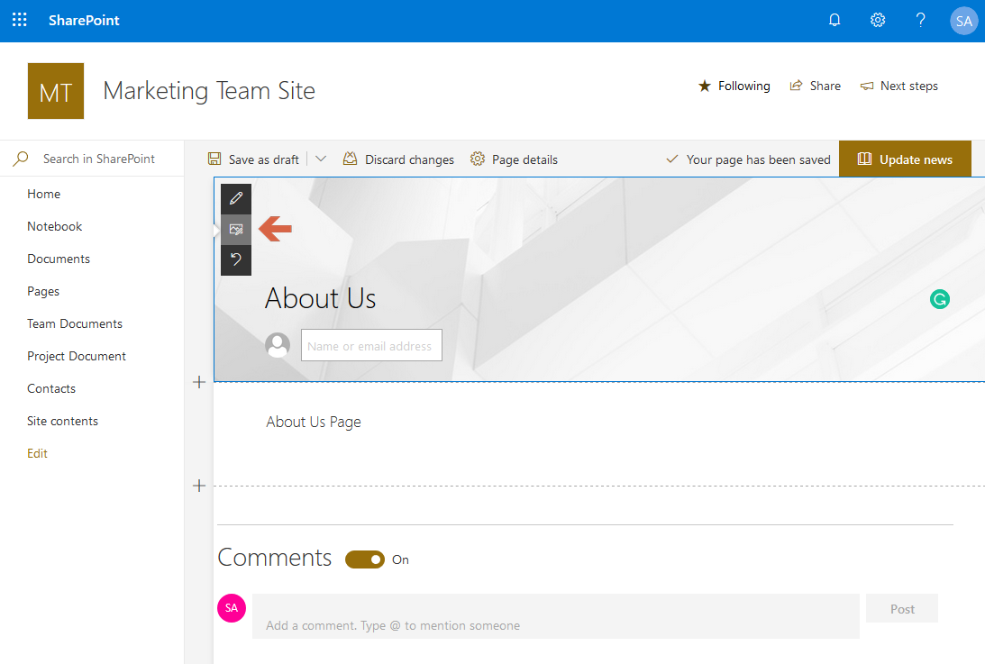 SharePoint Online How To Change The Header Banner Image In Modern Site Pages SharePoint Diary sharepoint-online-how-to-change-the-header-banner-image-in-modern-site-pages-sharepoint-diary