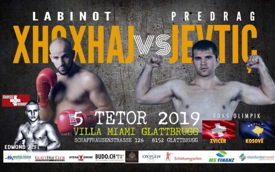 Labinot Xhoxhaj against the Serbian boxer Predrag Jevtic on October 5