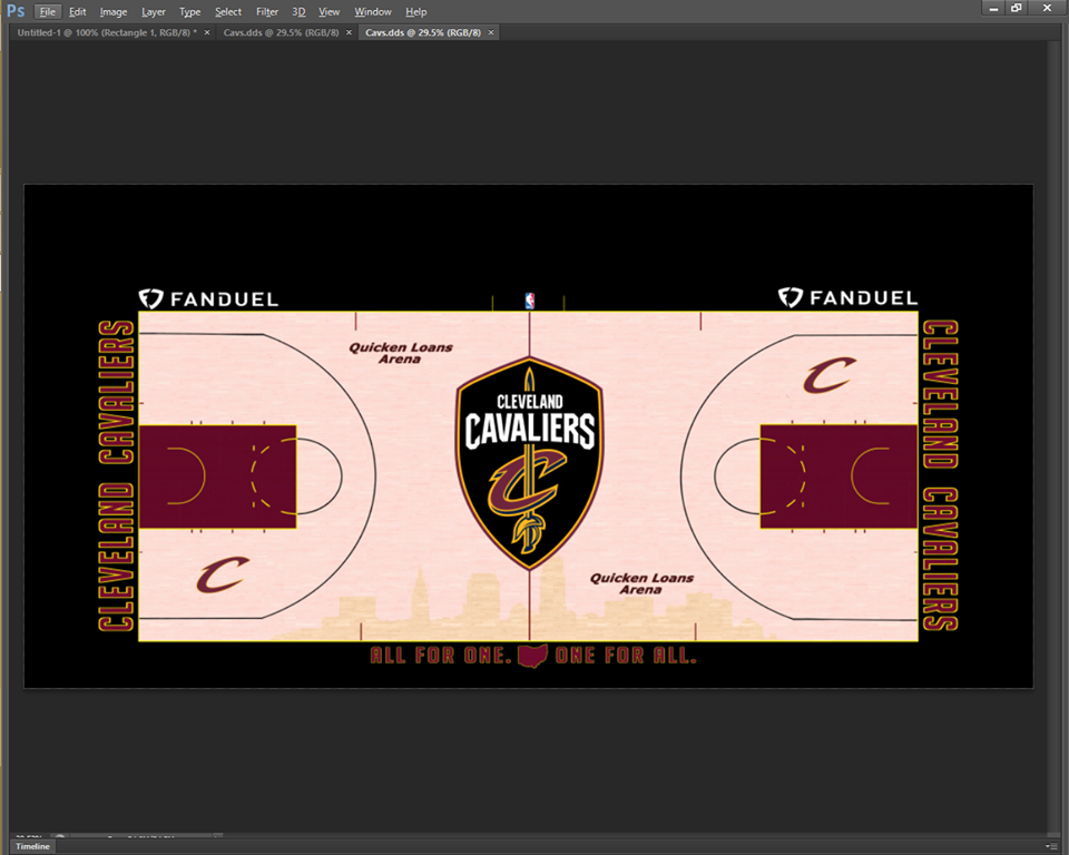 NBA 2K14 Cleveland Cavaliers Fictional 2017-2018 Court by MPP2K ...