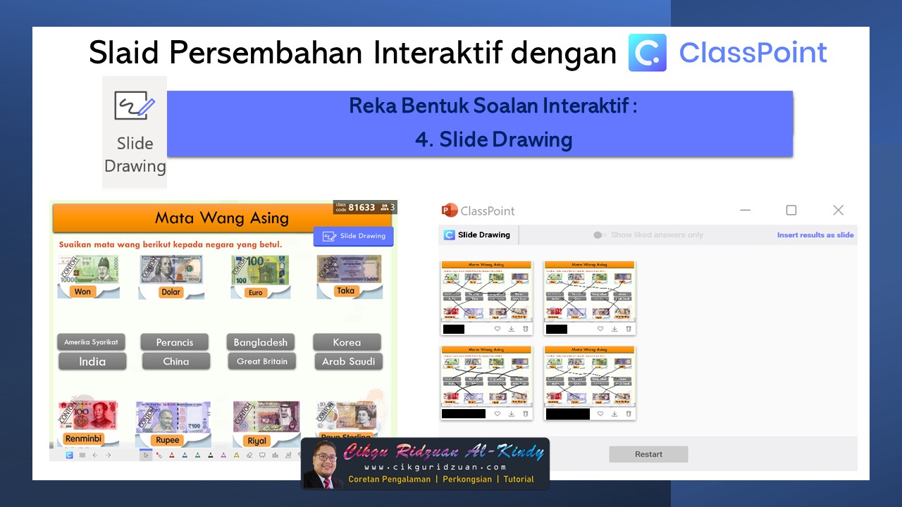 Slaid PowerPoint Interaktif Menggunakan ClassPoint (Bahagian 1)