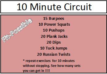 Fit-Possible: 10 Minute Circuit from Savannah!!