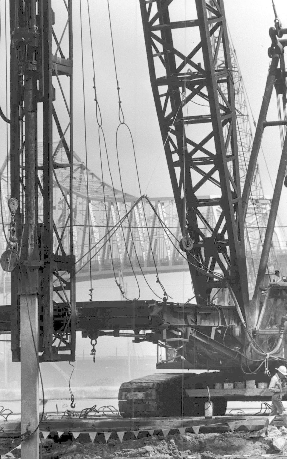 Industrial History: Crescent City Connection Bridge over Mississippi ...