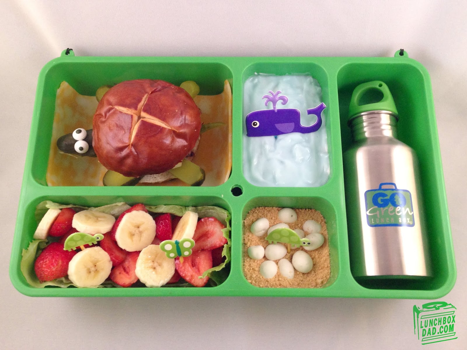 Lunchbox Dad: Simple Summer Turtle Slider Burger Lunch
