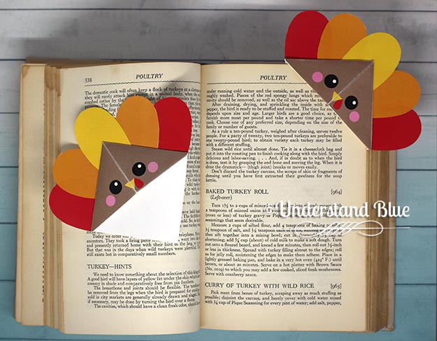 Understand Blue: Happy Thanksgiving + Turkey Bookmark