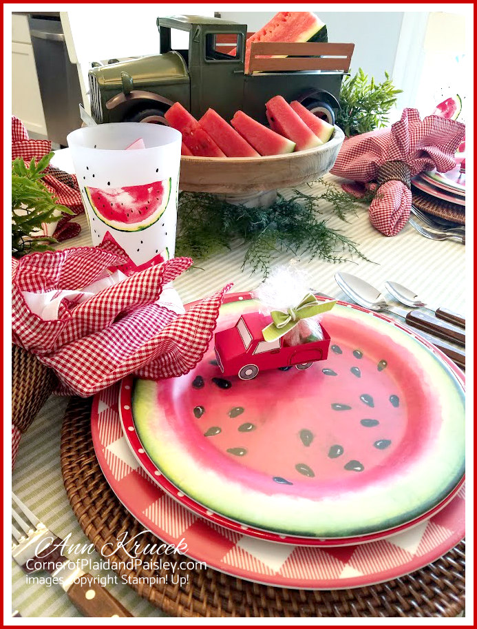 Watermelon Delivery - Corner of Plaid and Paisley