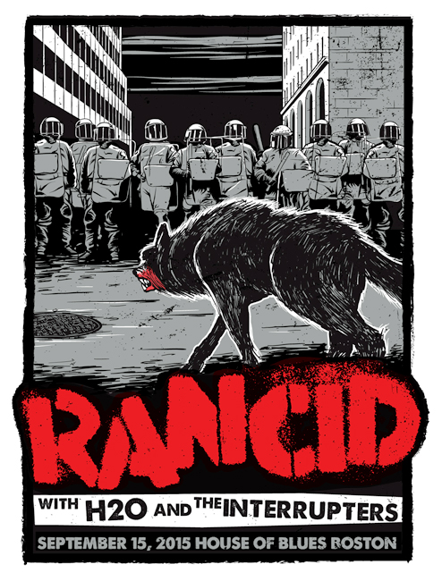 INSIDE THE ROCK POSTER FRAME BLOG: Ernie Parada Rancid New York ...