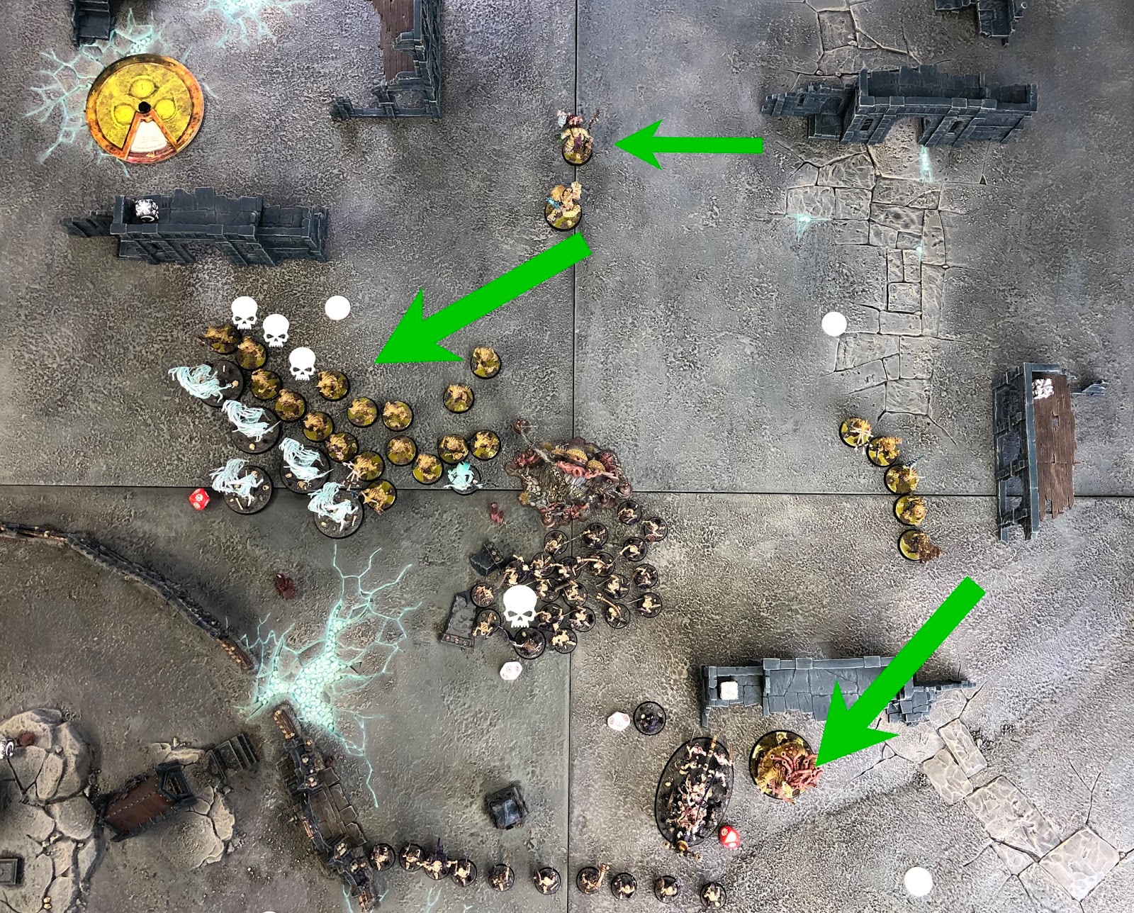 Mengel Miniatures: Battle Report: Legions of Nagash vs Maggotkin of Nurgle