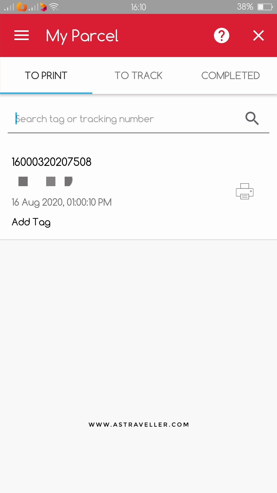 Pos Laju: E-Consignment Note / E-Nota Konsainan